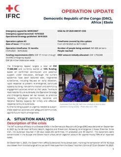Democratic Republic of the Congo: Ebola outbreak 2025 | IFRC